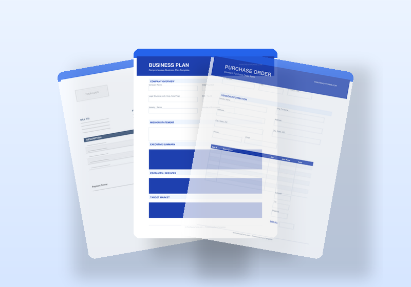 Business Forms Bundle | 28 Professional PDF Templates
